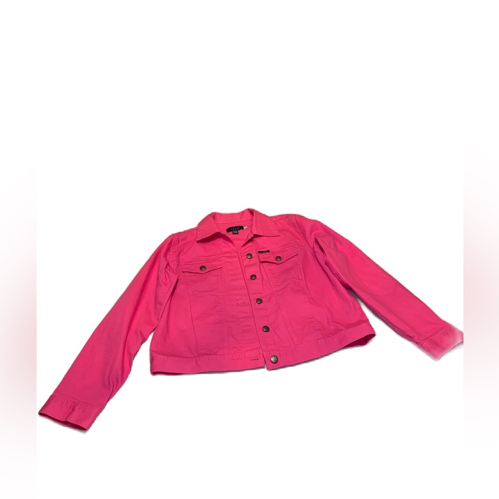 Izod Jean Barbie Pink Denim Jacket. Size Medium. - Gem